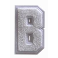 China Custom Chenille Patches Eco Friendly Non Toxic Iron On Embroidered Letters 5cm for sale
