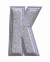 China Custom Chenille Patches Eco Friendly Non Toxic Iron On Embroidered Letters 5cm for sale