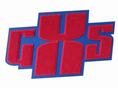 China Custom Chenille Letters Patches 3.5 Inch High for Denim Jacket Embroidery for sale