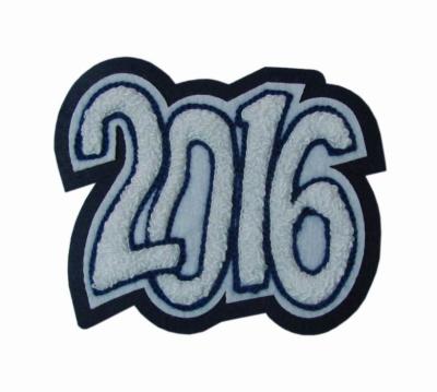 China Custom Chenille Varsity Letters Patches Greek Embroidery Delta Sigma 5cm Height for sale