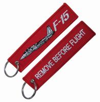China Fashionable Embroidered Fabric Keychain High Density No Minimum for sale