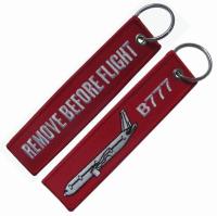 China Bag Luggage  Remove Before Flight Keychain 125*25MM Dry Cleanable for sale