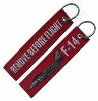China Custom Embroidered Keychain Tag 150x25mm PMS Color Personalized Fabric Key Ring for sale