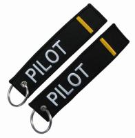 China Double Side Embroidered Key Tags  Customized   ID With Metal Ring for sale