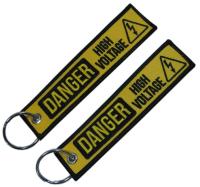 China Custom Embroidered Remove Before Flight Keychain Shrink Proof Washable Durable Promotional Gift for sale