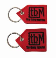 China Promotion Gift Embroidered Keychain  Simple Design Embroidered Key Tags for sale