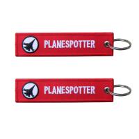 China Promotion Gift Embroidered Keychain  Simple Design Embroidered Key Tags for sale