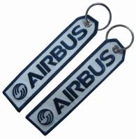 China Custom Embroidered Remove Before Flight Keychain Tag 130x30mm Durable for sale