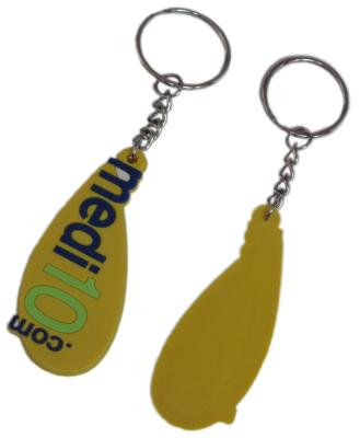 China Custom 3D PVC Keychain with Logo One or Both Sides 100 Pcs MOQ Promotional Gift for sale