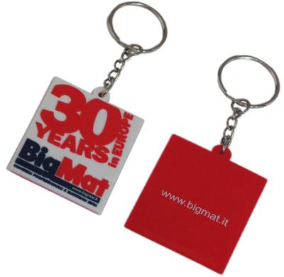 China Custom Waterproof PVC Key Chain 2D 3D Logo Smooth Surface Promotional Keyring for sale