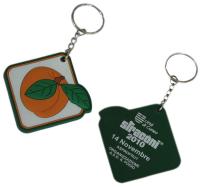 China Custom Waterproof PVC Key Chain 2D 3D Logo Smooth Surface Promotional Keyring for sale