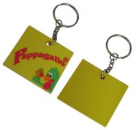 China Custom Waterproof PVC Key Chain 2D 3D Logo Smooth Surface Promotional Keyring for sale