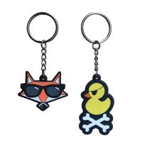China Custom Made Soft PVC Keyring Cute Promotional 3D PVC Keychains for sale