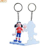 China Personalized Cool PVC Key Chain  Small Size 3.5 Inches Height for sale