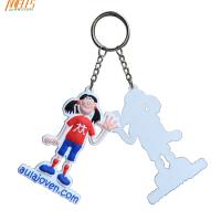 China Personalized Cool PVC Key Chain  Small Size 3.5 Inches Height for sale