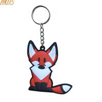 China Custom Soft PVC Keychain Promotional 3D Rubber Key Chain 100 PCS MOQ for sale