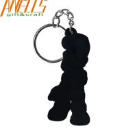 China Custom 3D Soft PVC Keychain with Metal Ring 2-8mm Thickness Fade Proof for sale