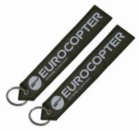 China Custom Woven Fabric Keychain Luggage Tag 130x30mm Personalized Logo for sale