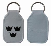 China Comfortable Embroidered Keychain Tag Soft Hand Touch Skin Friendly for sale