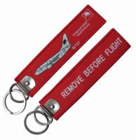 China Custom Embroidered Keychain No Minimum Order Woven Key Ring 100pcs MOQ for sale