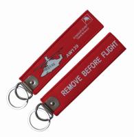 China Custom Embroidered Keychain No Minimum Order Woven Key Ring 100pcs MOQ for sale