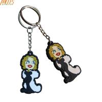 China Custom Double Sided PVC Rubber Keychain 3D Flexible Promotional Zip Puller 2-8mm Thick for sale