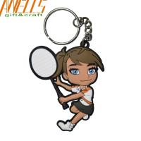 China Soft Multicolour PVC Key Chain Any Size 2D/3D  Stand Out LOGO for sale