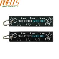 China Promotional Embroidered Motorcycle Keychain Durable Eco Friendly for sale