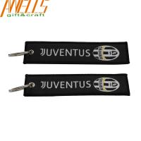 China Custom Woven Keychain 130x30mm No Shrinking Eco Friendly Travel Souvenir for sale