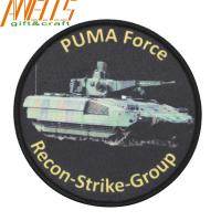 China Custom Dye Sublimation Patch 100pcs MOQ Waterproof Polyester Heat Transfer Embroidered Patch for sale