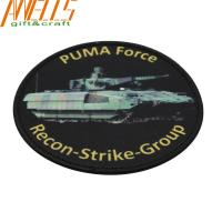 China Custom Dye Sublimation Patch 100pcs MOQ Waterproof Polyester Heat Transfer Embroidered Patch for sale