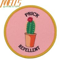 China Lightweight Sublimated Twill Patch Durable  Die Cut Border With Company Logo for sale