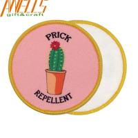 China Lightweight Sublimated Twill Patch Durable  Die Cut Border With Company Logo for sale