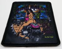 China Custom Dye Sublimation Patches No Shrinking Soft Hand Touch Washable 300 DPI for sale