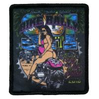 China Custom Dye Sublimation Patches No Shrinking Soft Hand Touch Washable 300 DPI for sale