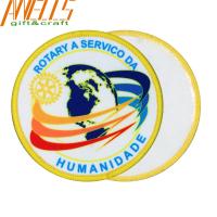 China Waterproof  Dye Sublimation Patch 80MM Diamter Fade Proof Easy To Clean for sale