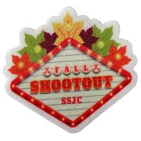 China No Shrinking Custom Sublimated Patches Iron On Backing Dry Cleanable for sale