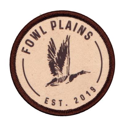 China Custom Dye Sublimation Patch 3 Inch Diameter Iron On Sew On Embroidered Badge for sale