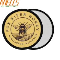 China Custom Dye Sublimation Patch 3 Inch Diameter Iron On Sew On Embroidered Badge for sale