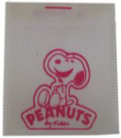 China Custom Woven Clothes Labels End Center Fold Neck Labels 1000 Pcs per Pack for sale