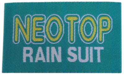 China Custom Woven Clothing Labels Heat Cut Border 100 Pcs for Shirts Bags Garment for sale