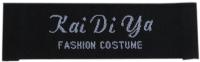 China Square Colorful  Woven Clothes Label Flat Appearance Fade Proof for sale
