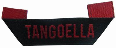 China Custom Woven Clothing Label Ultrasonic Cut Eco Friendly 100 Pcs Low MOQ for sale