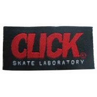 China Custom Woven Clothing Label Ultrasonic Cut Eco Friendly 100 Pcs Low MOQ for sale