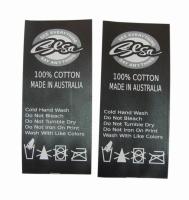 China Custom Woven Apparel Labels Embroidered Tags 100 PCS Minimum Washable Durable for sale