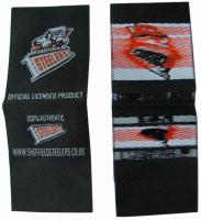 China Custom Woven Clothing Labels Sewing On Soft Edge Durable Dry Cleanable 1000 Pcs for sale