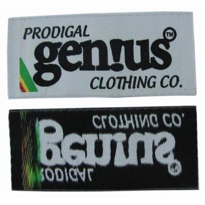 China Custom Woven Clothing Labels Eco Friendly 1000 Pcs Polyester Cotton for sale