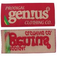 China Custom Woven Clothing Labels Eco Friendly 1000 Pcs Polyester Cotton for sale