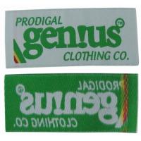 China Custom Woven Clothing Labels Eco Friendly 1000 Pcs Polyester Cotton for sale