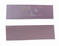 China Center Fold Woven Clothes Label Washable No Shrinking Soft Hand Touch for sale